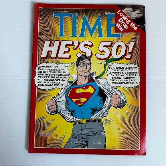 Time Magazine | Other | Time Magazine Superman Hes 5 March 4 1988 ...